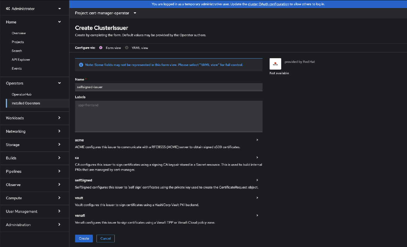 Simplify TLS Cert Management with OCP cert-manager Operator · MeatyBytes